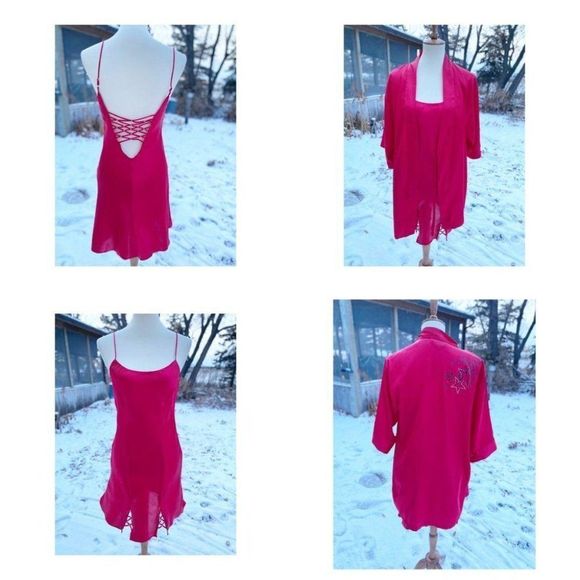 La Vie En Rose | Intimates & Sleepwear | Lavie Enrose Red Satin ...